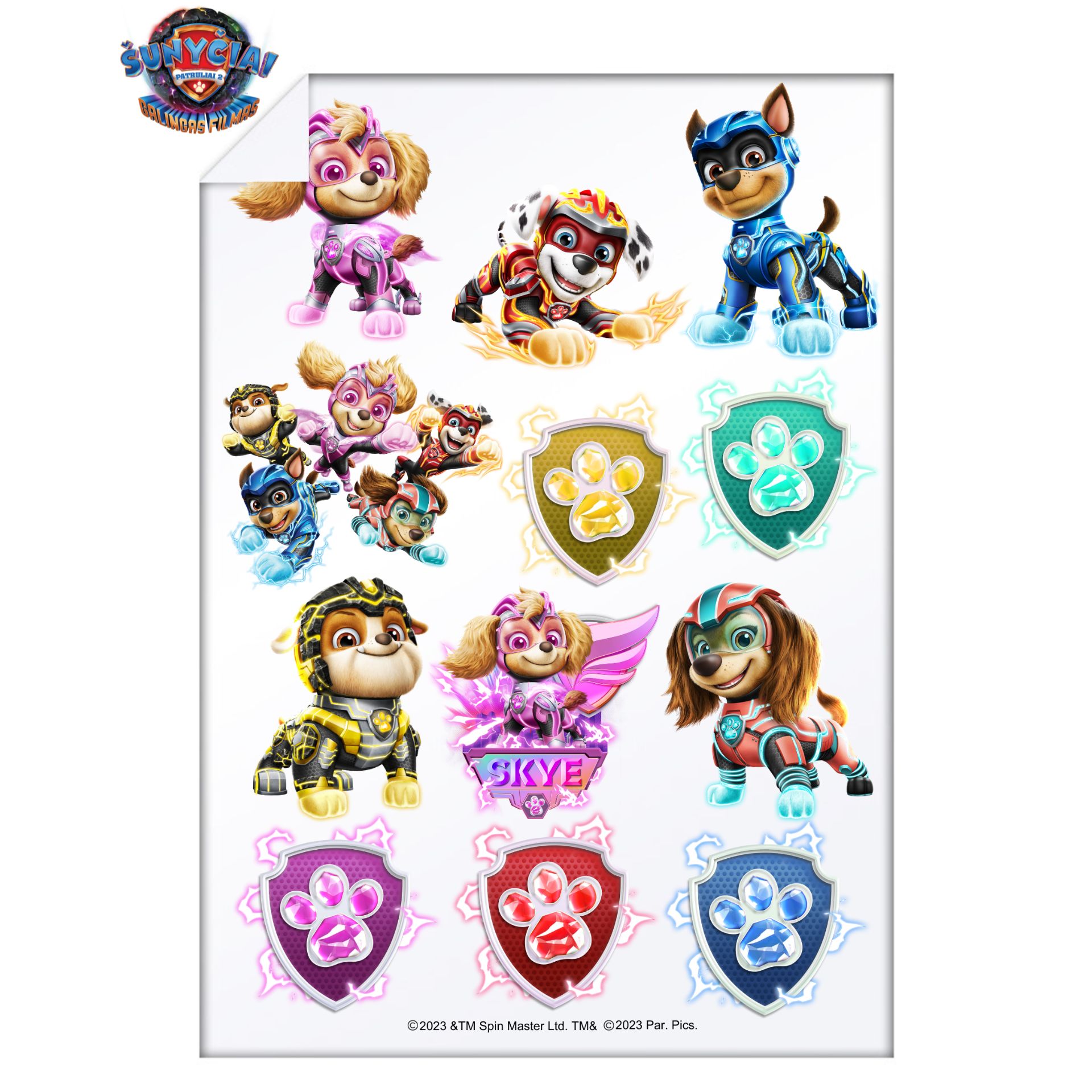 Laikinos Tatuiruotės Paw Team – Smagios Dovanos Vaikams